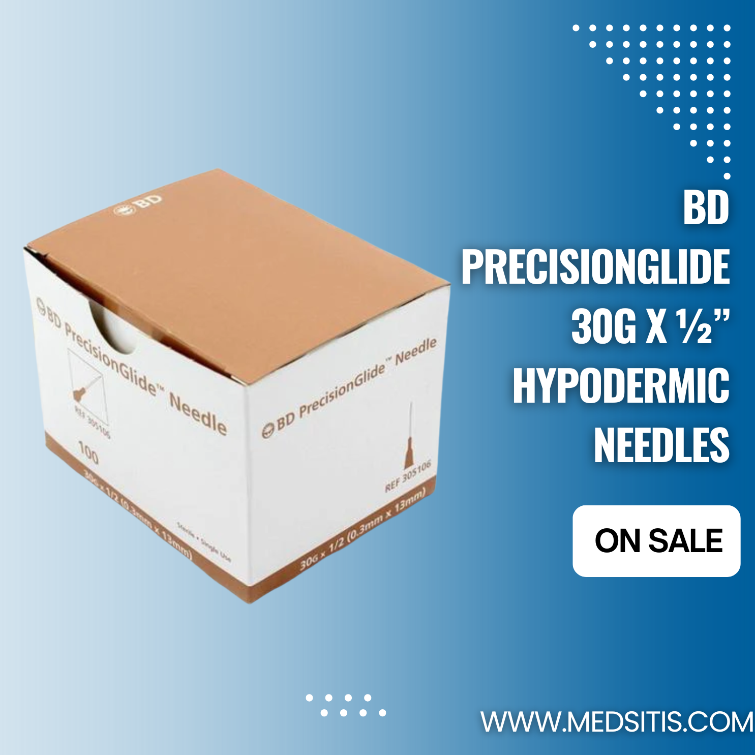 Precision and Comfort: BD PrecisionGlide 30G x ½” Hypodermic Needles ...