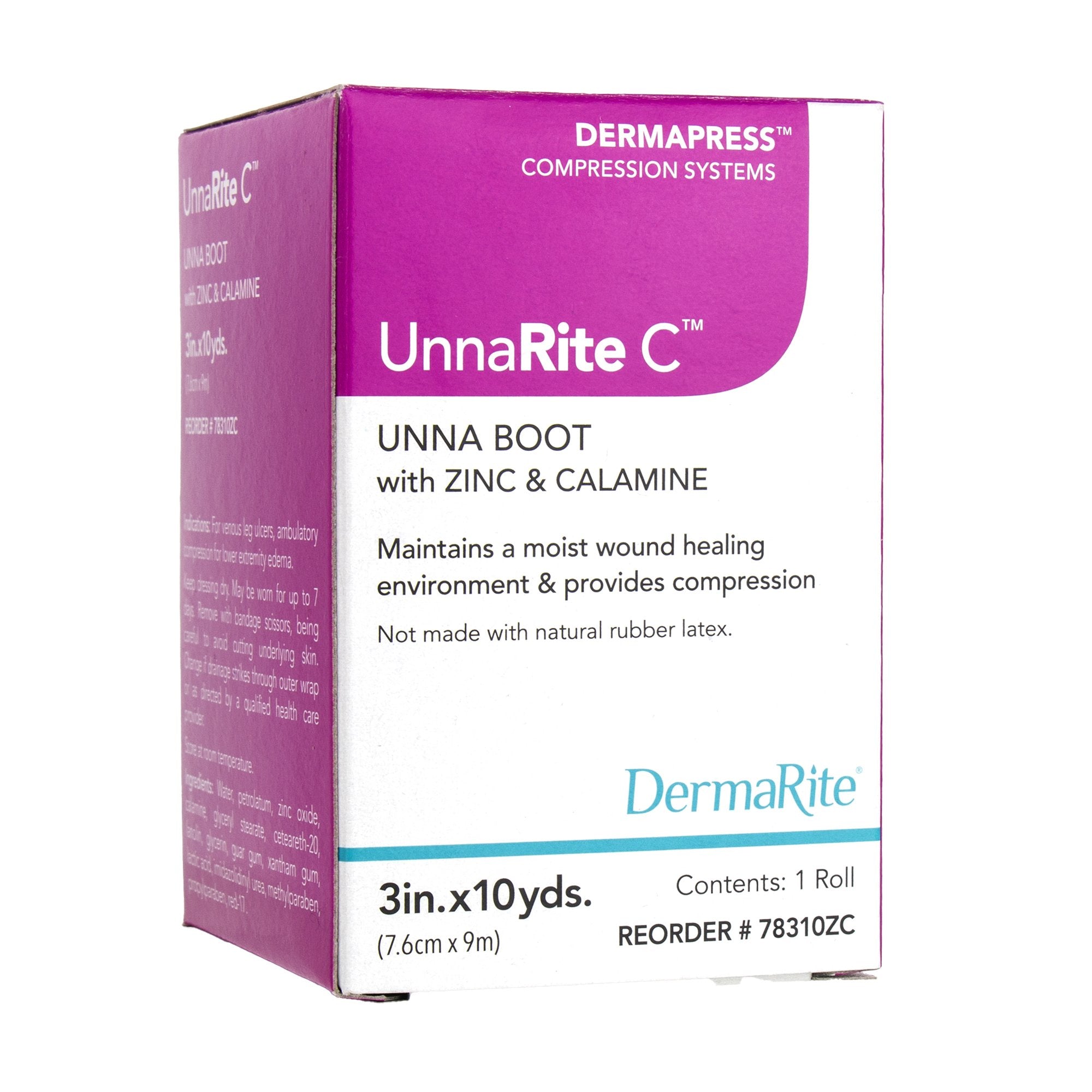 UnnaRite C™ Unna Boot with Calamine and Zinc Oxide, 3 Inch x 10 Yard 7 ...