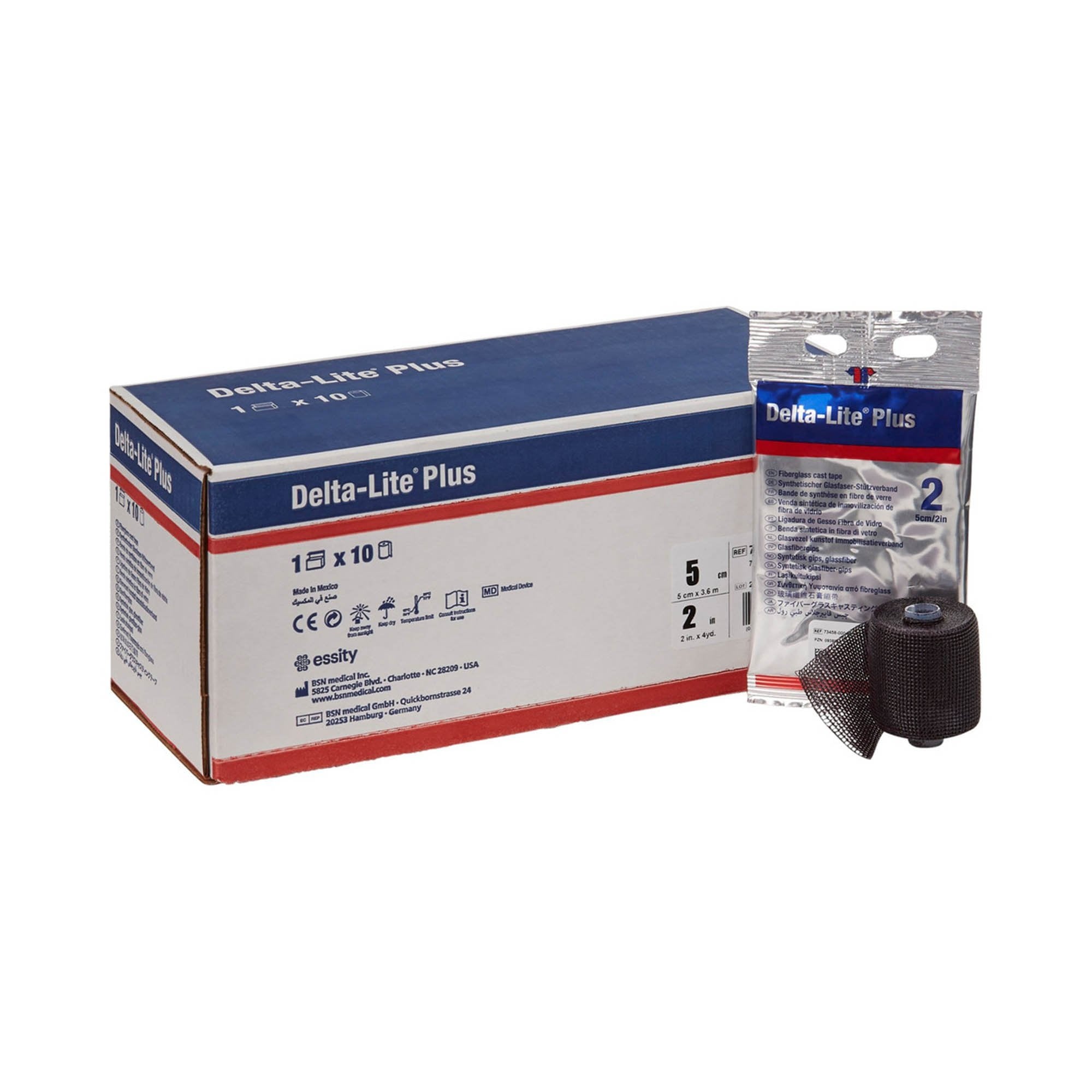 Delta-Lite® Plus Black Cast Tape, 4 Inch x 4 Yard 7345847 – Medsitis