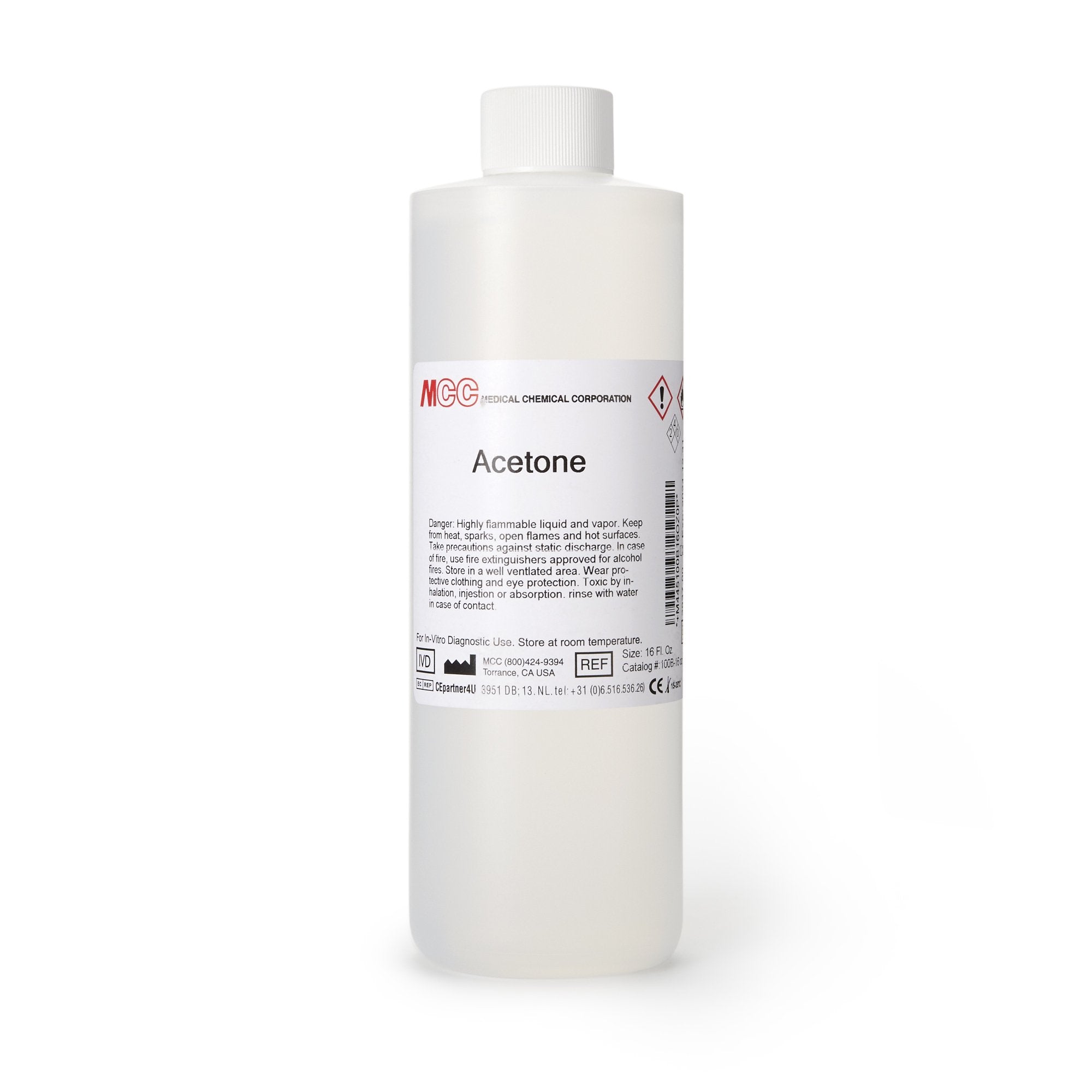 Medical Chemical Acetone Chemistry Reagent, 16-ounce Bottle 100B-16OZ ...
