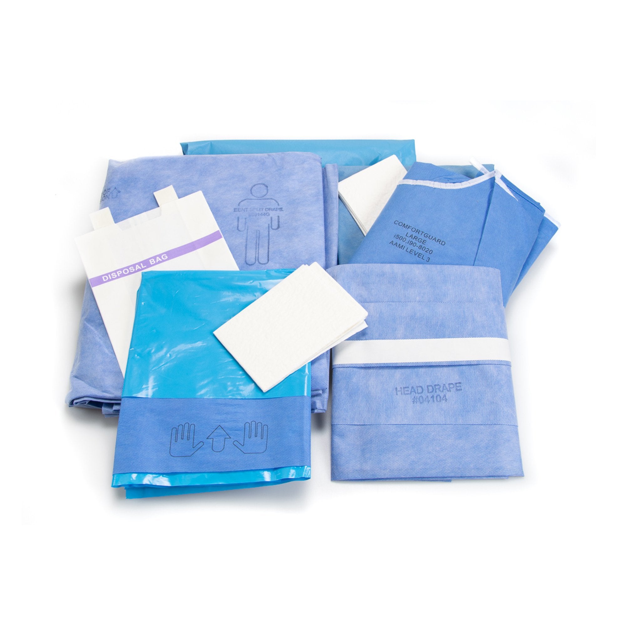 McKesson Eye, Ear, Nose and Throat Drape Pack 183-I86-04201-S – Medsitis