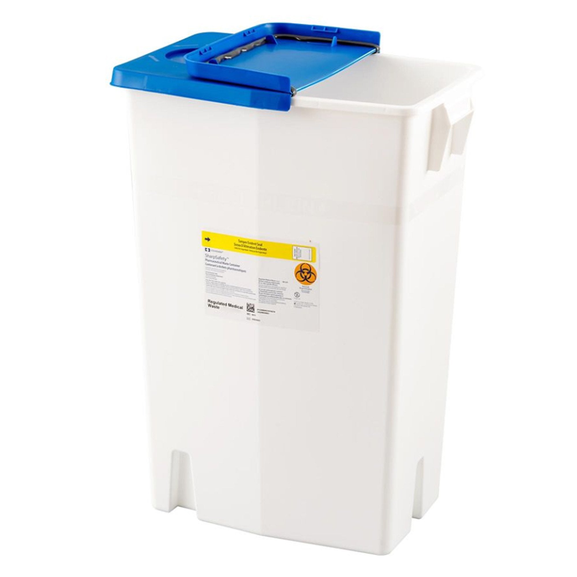 PharmaSafety™ Pharmaceutical Waste Container, 18 Gallon, 26 x 12¾ x 18 ...