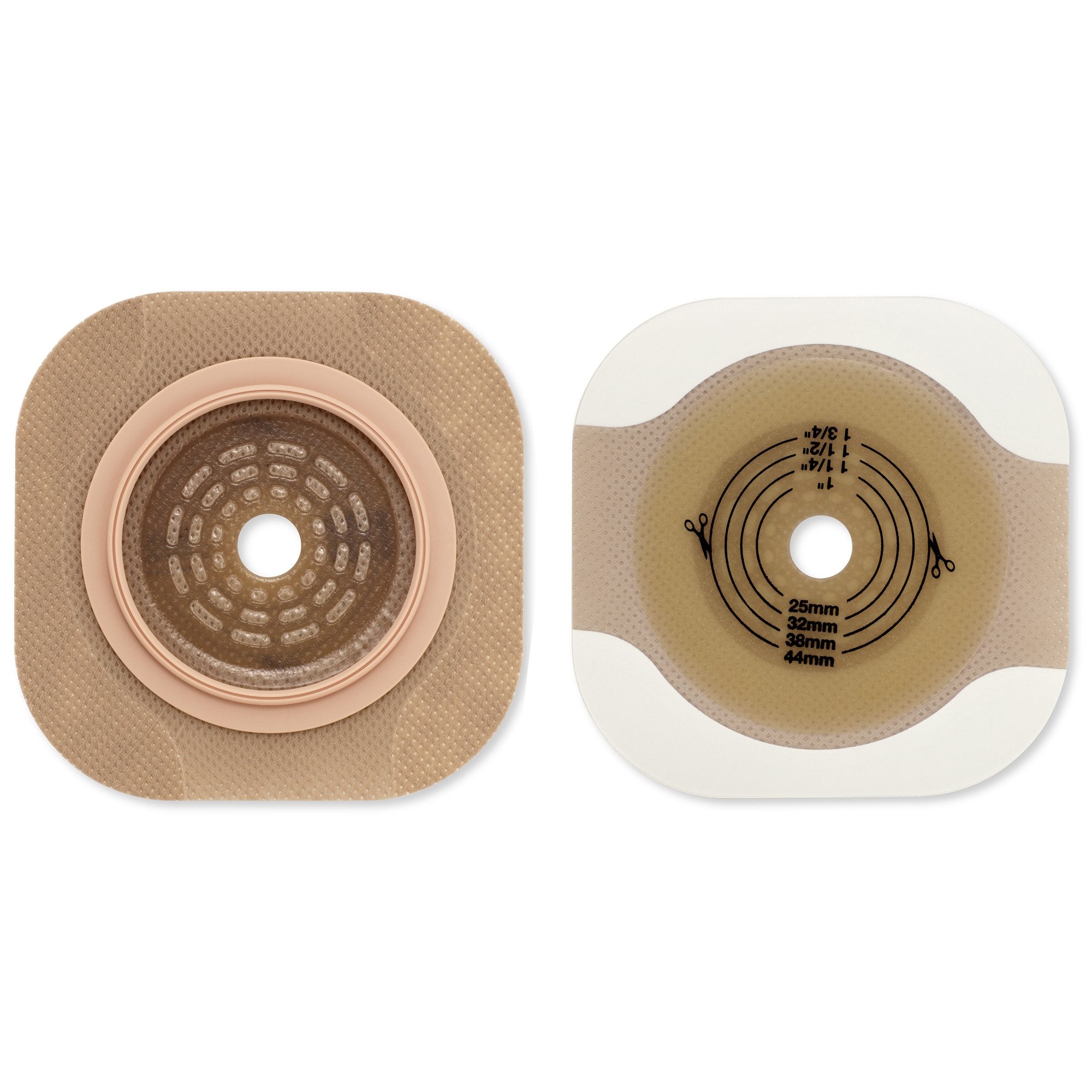 New Image™ Flat CeraPlus™ Ostomy Barrier with Tape Borders, 44 mm Flan ...