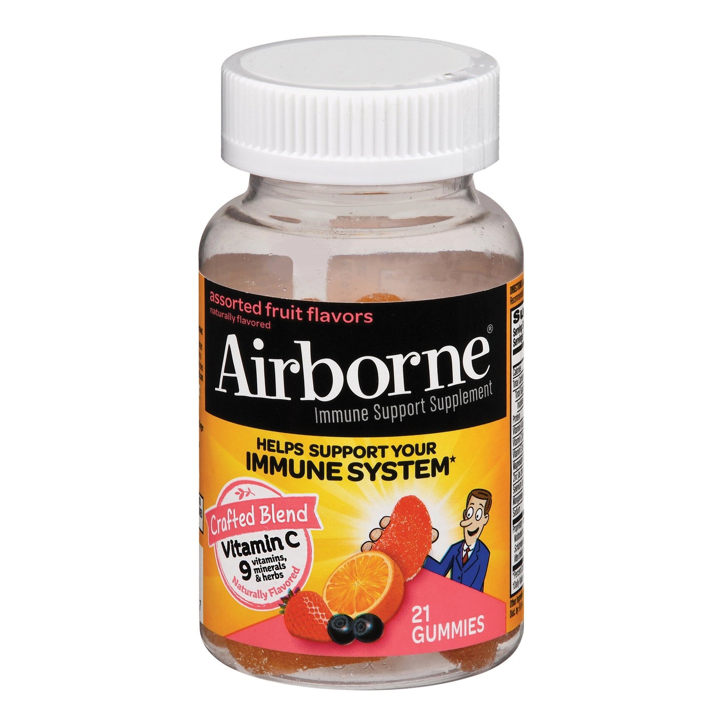Airborne® Original Immune Support Supplement Gummies, Assorted Fruit F ...
